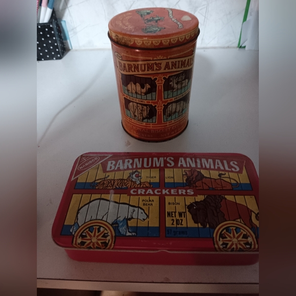 Other | 2 Vintage Barnums Animal Cracker Tins | Poshmark